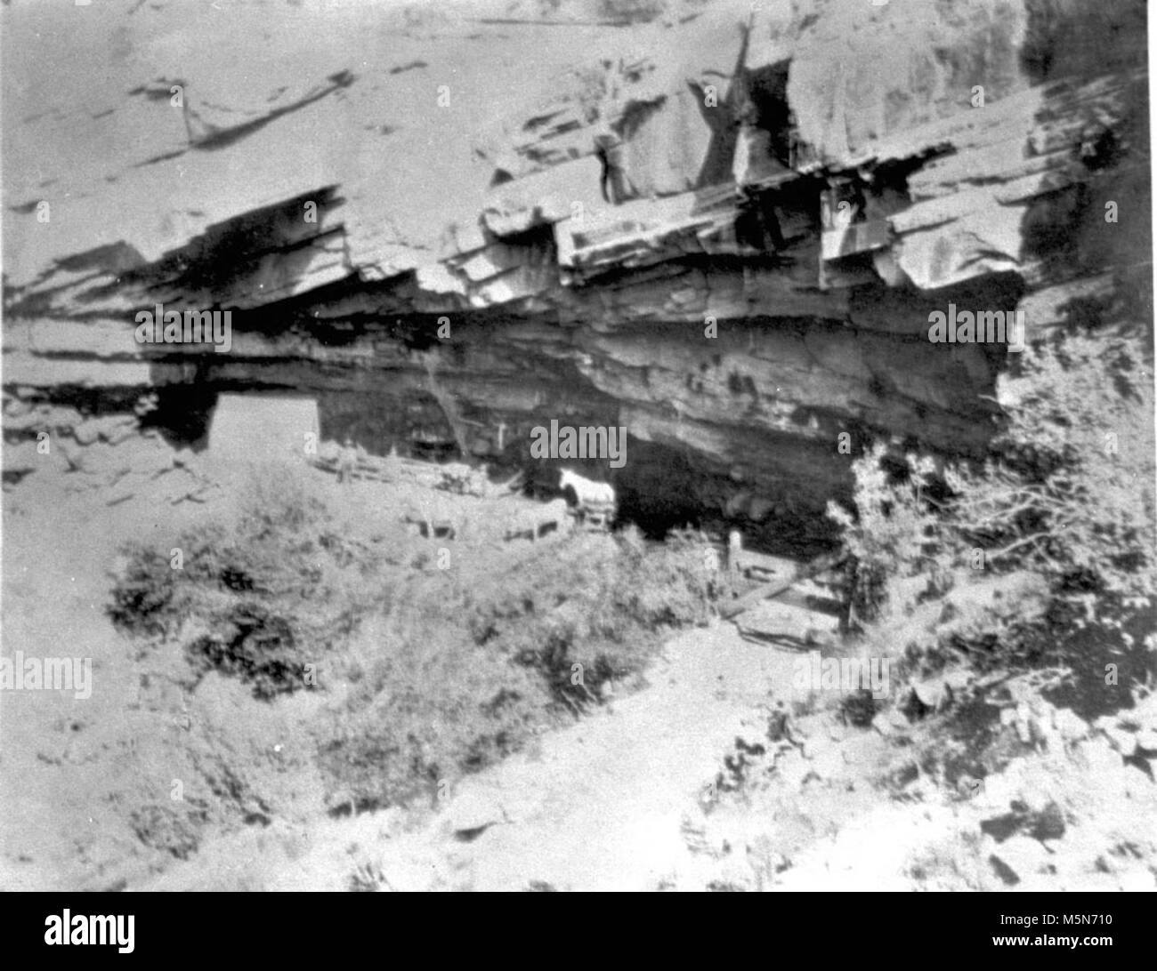 Grand Canyon Historic Hermit Trail . LOUIS BOUCHER CAMP AT DRIPPING ...