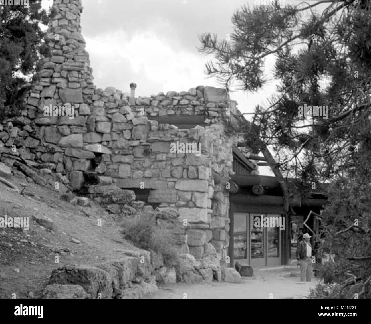 Grand Canyon Historic- Hermits Rest . E APPROACH ELEVATION OF HERMITS ...