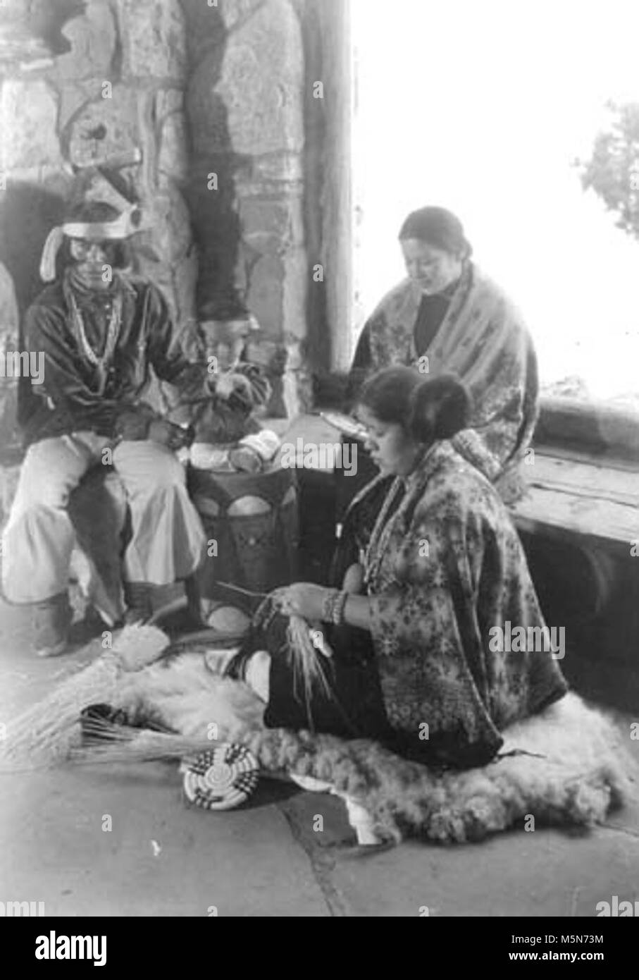 Grand Canyon Historic- Hopi Weaving c . FRED HARVEY / SANTA FE ...