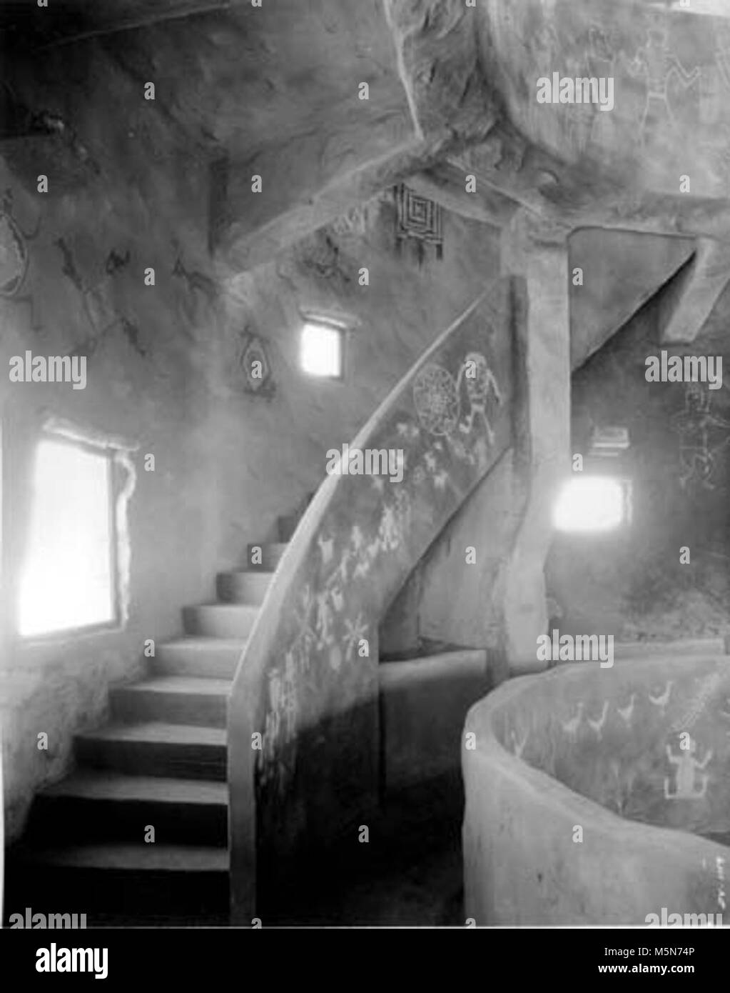 Grand Canyon Historic- Desert View Watchtower Interior c . Desert view ...