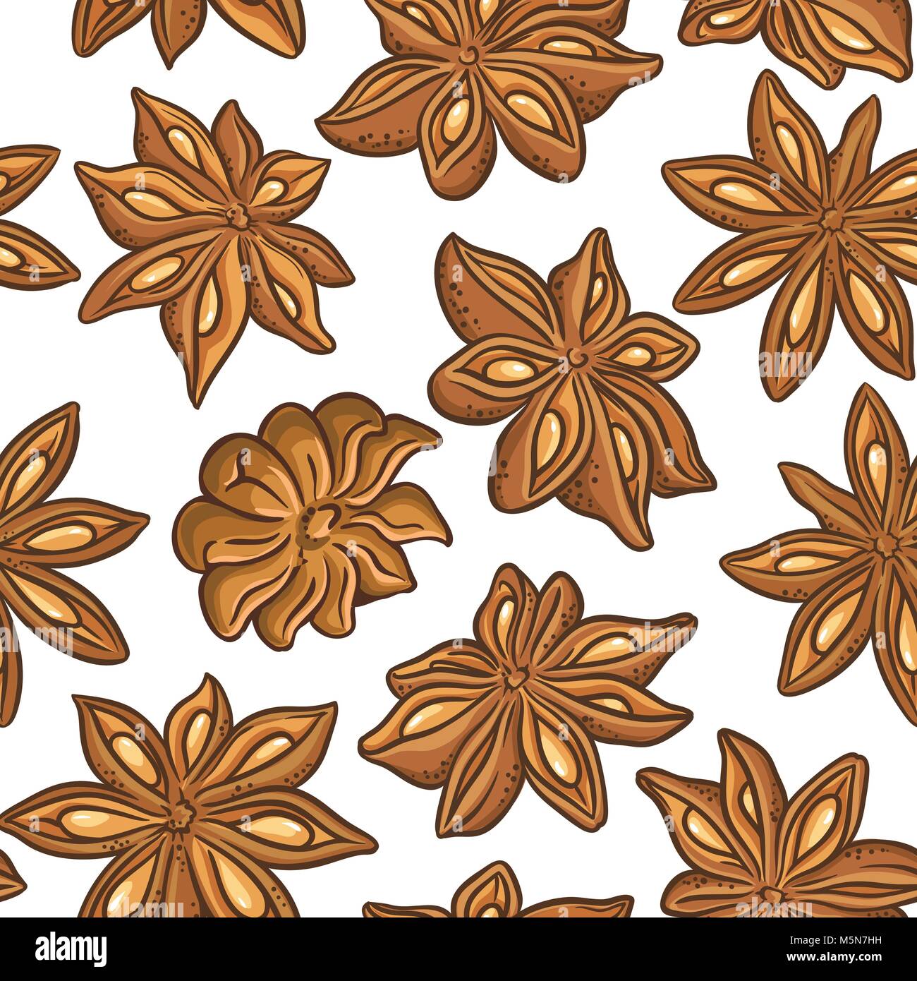 anise plant vector pattern on white background Stock Vector Image & Art ...