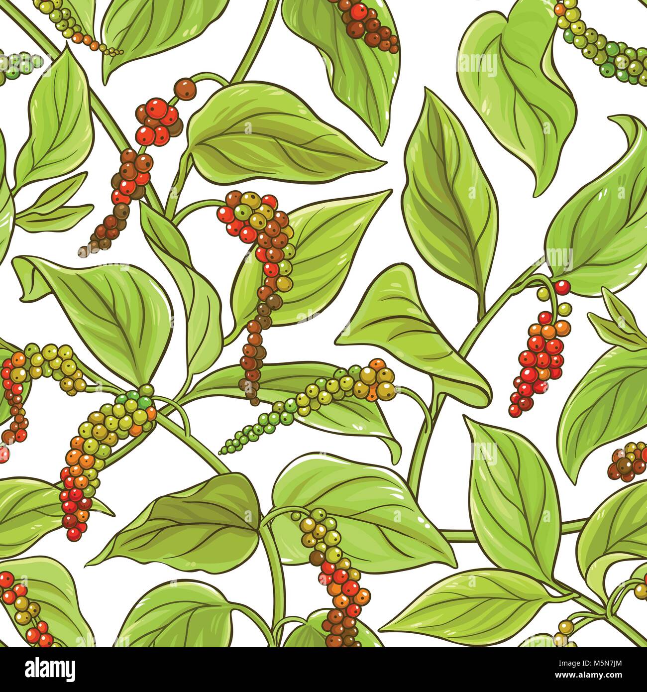 black ground pepper vector pattern on white background Stock Vector ...