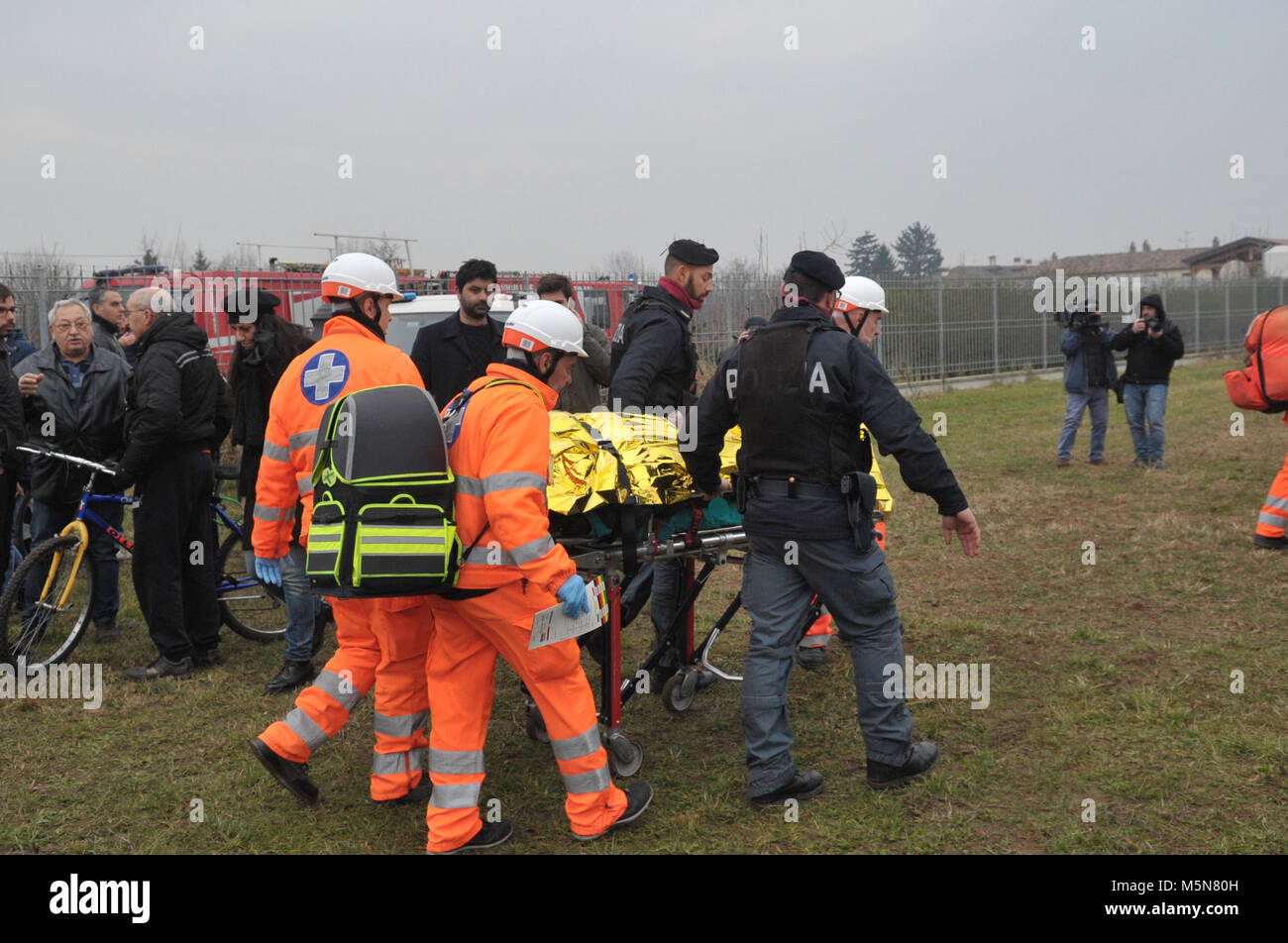A packed commuter train derailed between Segrate and Pioltello near ...