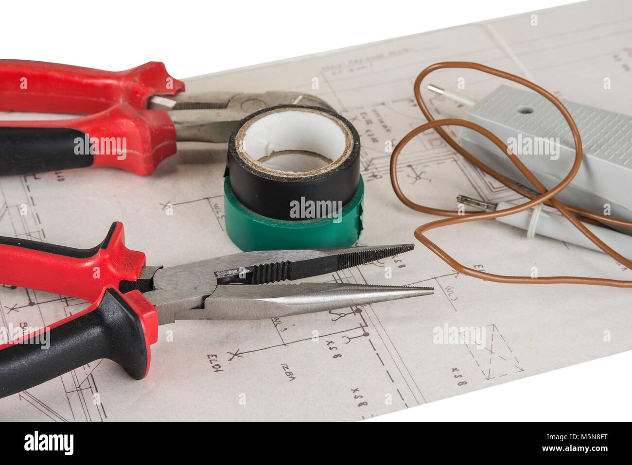 Electrician tools hi-res stock photography and images - Alamy