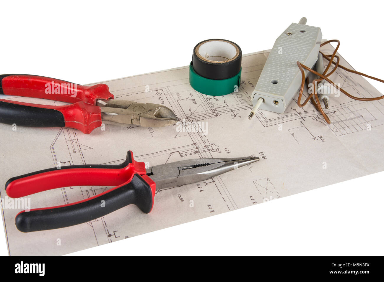 Electrician tools hi-res stock photography and images - Alamy
