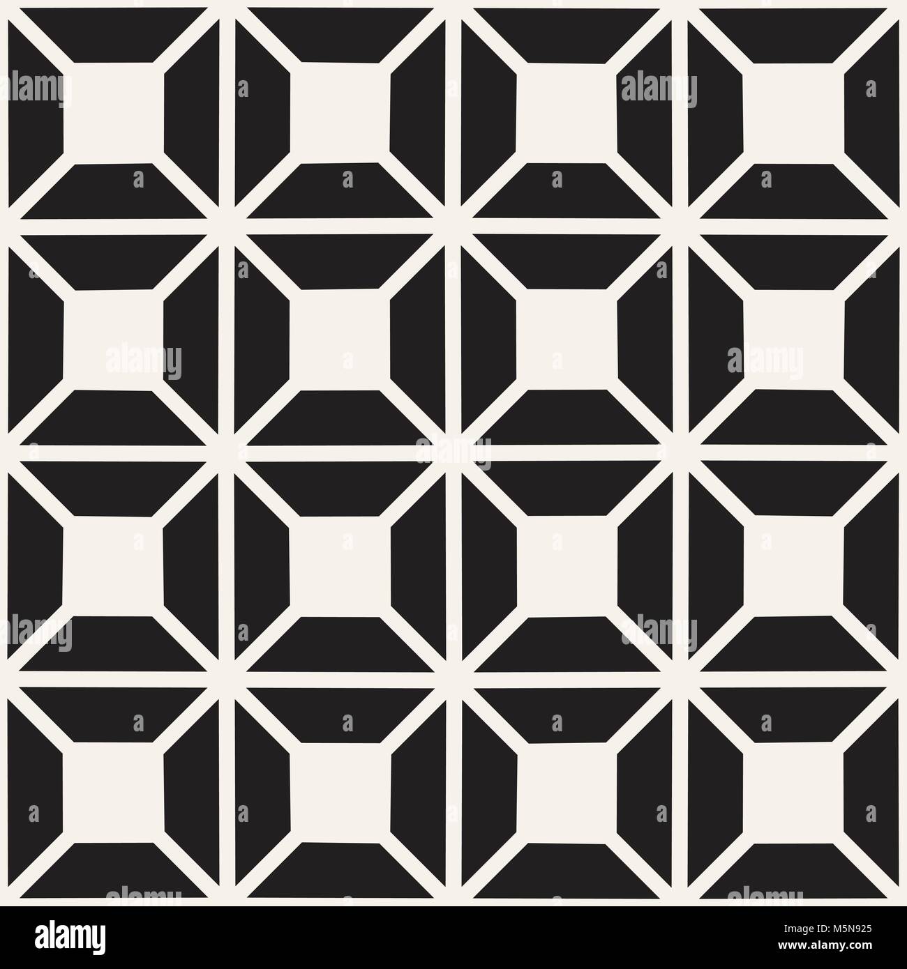 Vector seamless lattice pattern. Modern stylish texture with monochrome ...