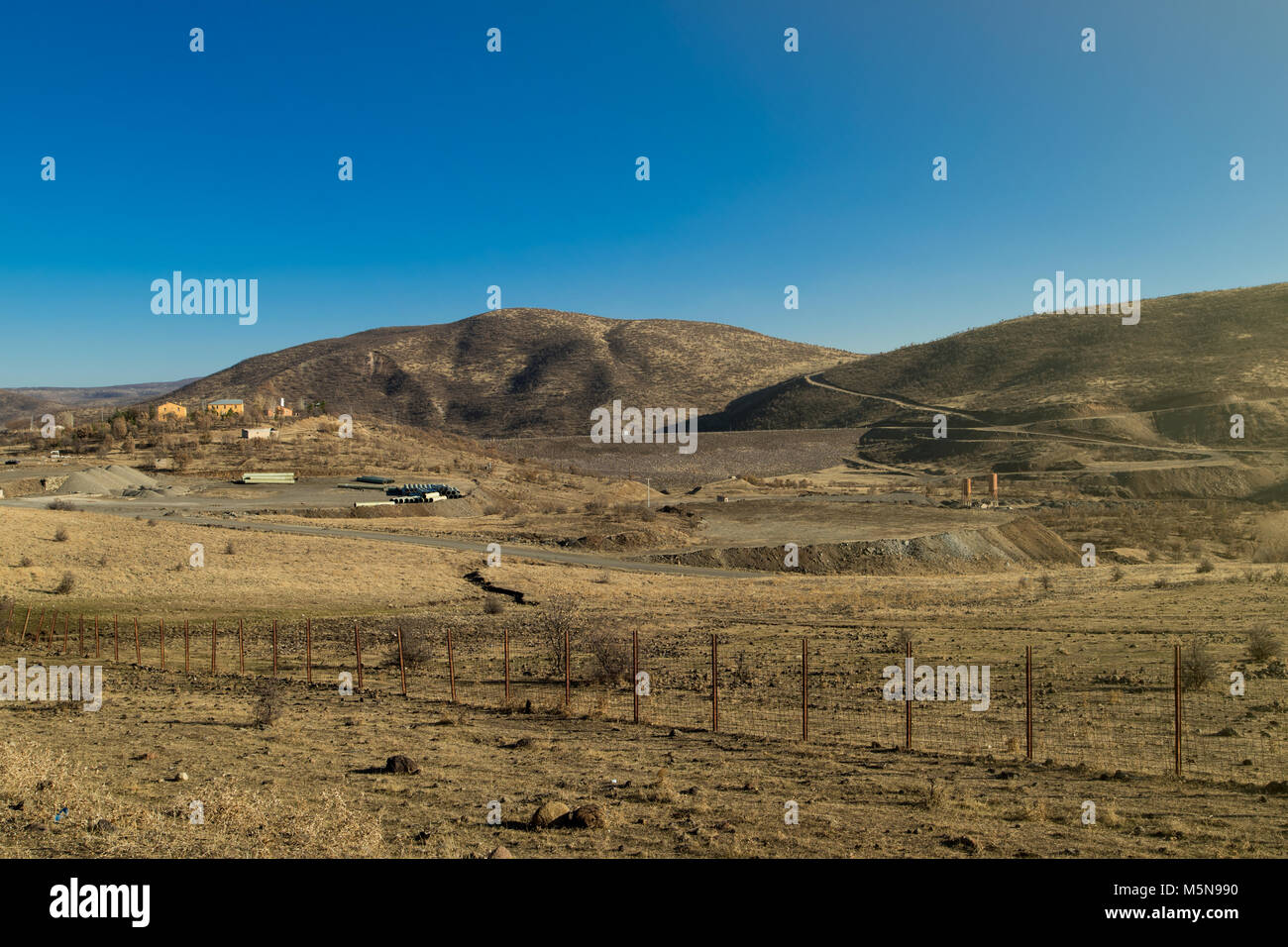 Farmland farm rural country countryside gate fence pasture hi-res stock ...