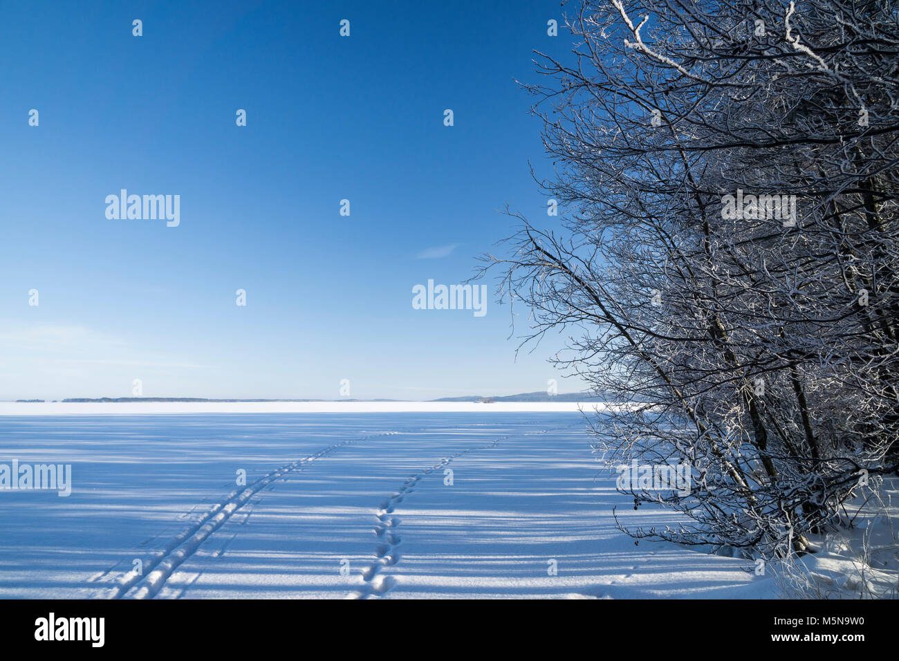 Lapland frozen lake finland hi-res stock photography and images - Alamy