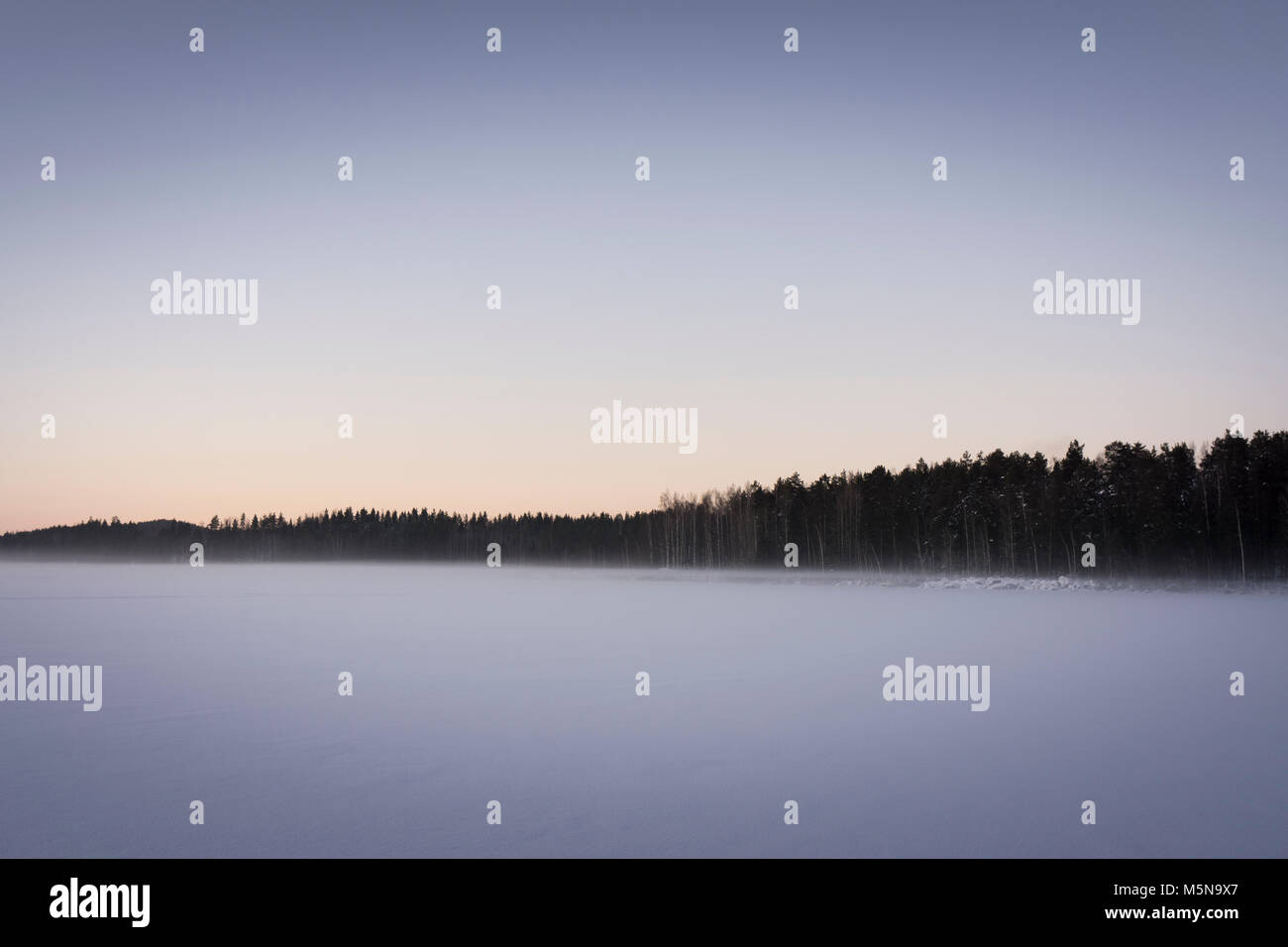 Ice fog over frozen lake hi-res stock photography and images - Alamy