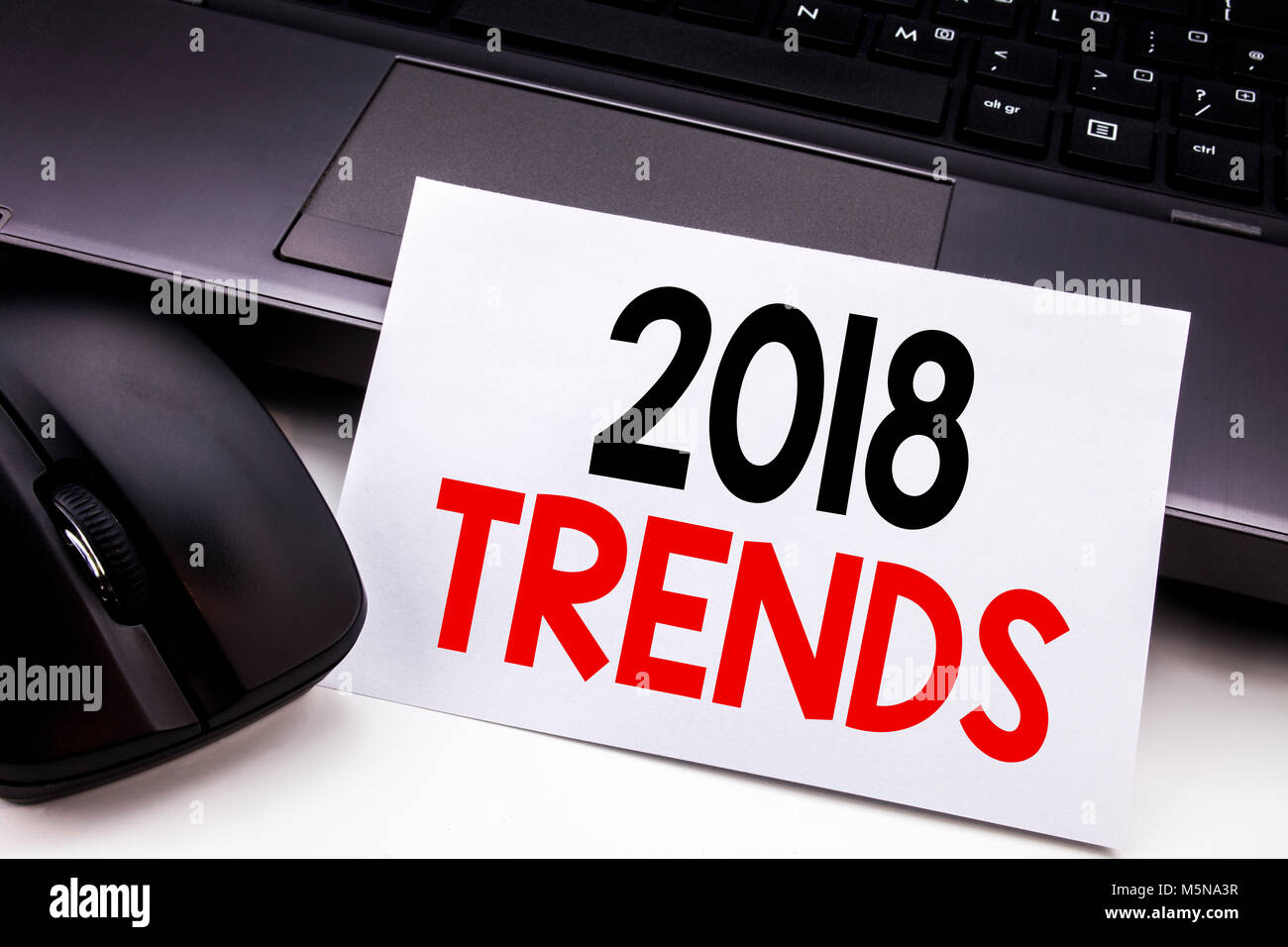Conceptual hand writing text caption inspiration showing 2018 Trends ...