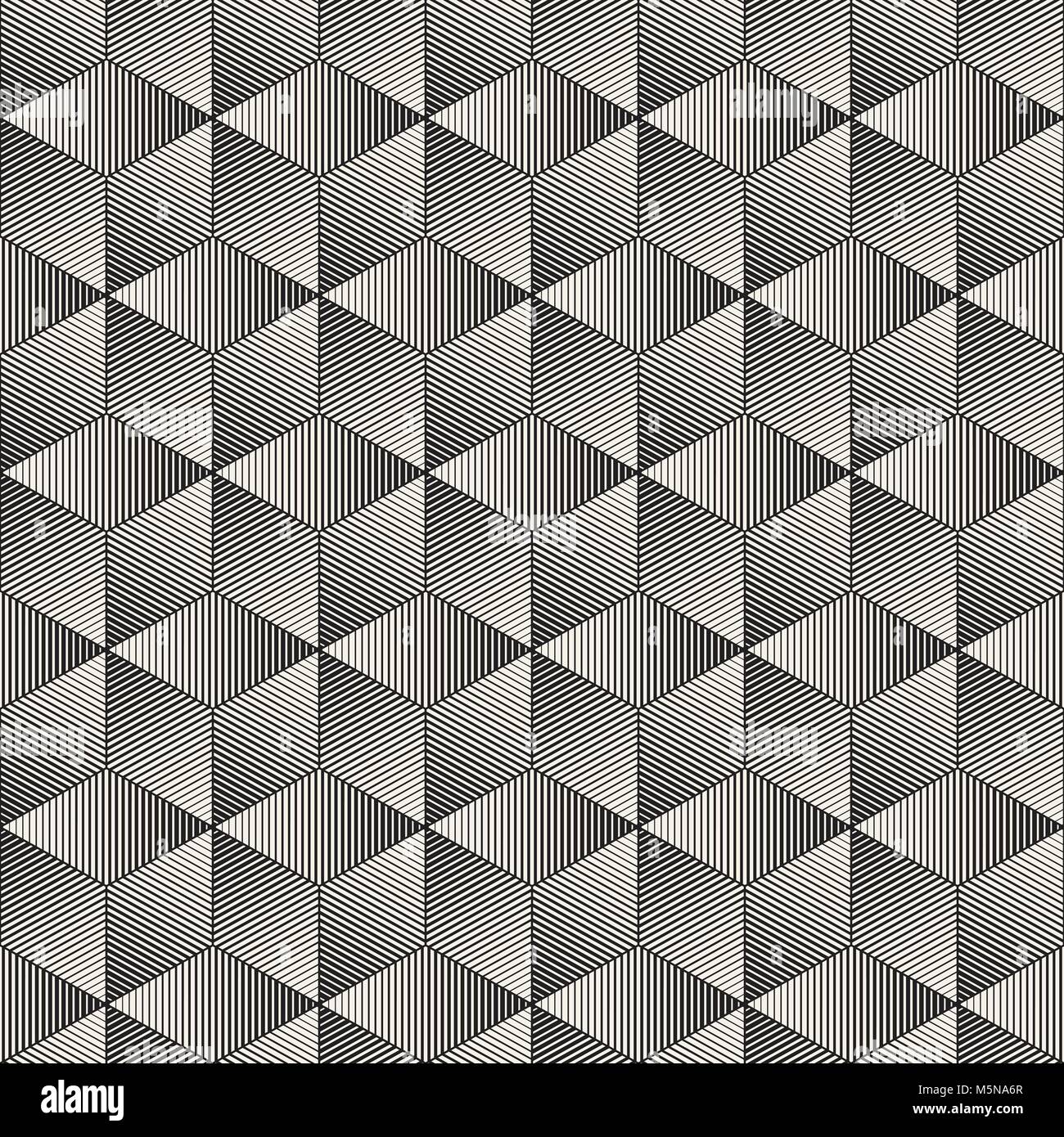 Vector Seamless Lattice Pattern Modern Stylish Texture With Monochrome Trellis Repeating