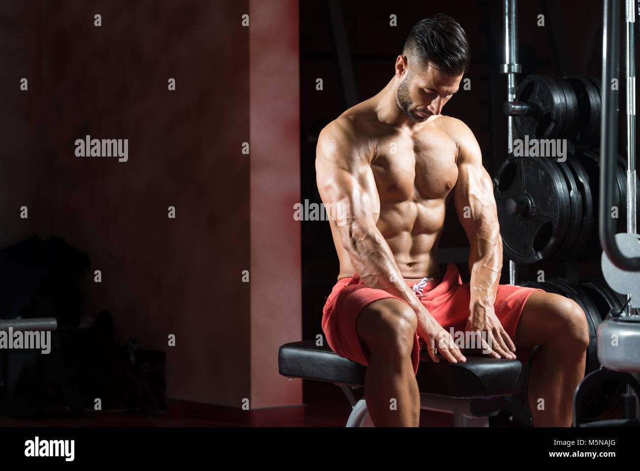 Handsome Good Looking And Attractive Young Man With Muscular Body ...