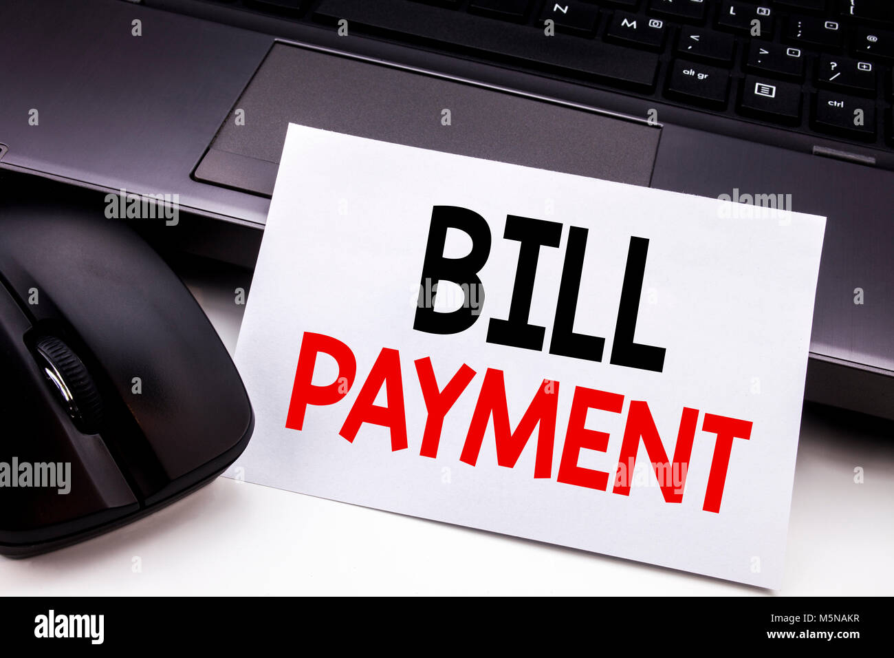 Conceptual hand writing text caption inspiration showing Bill Payment ...