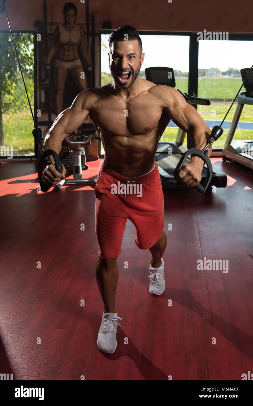 Muscular chest hi-res stock photography and images - Alamy