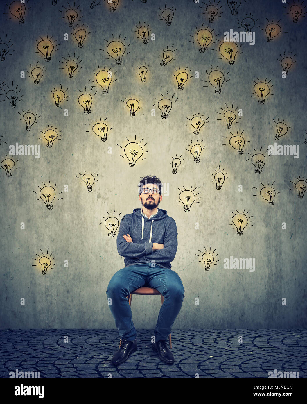 Man creating concept hi-res stock photography and images - Alamy