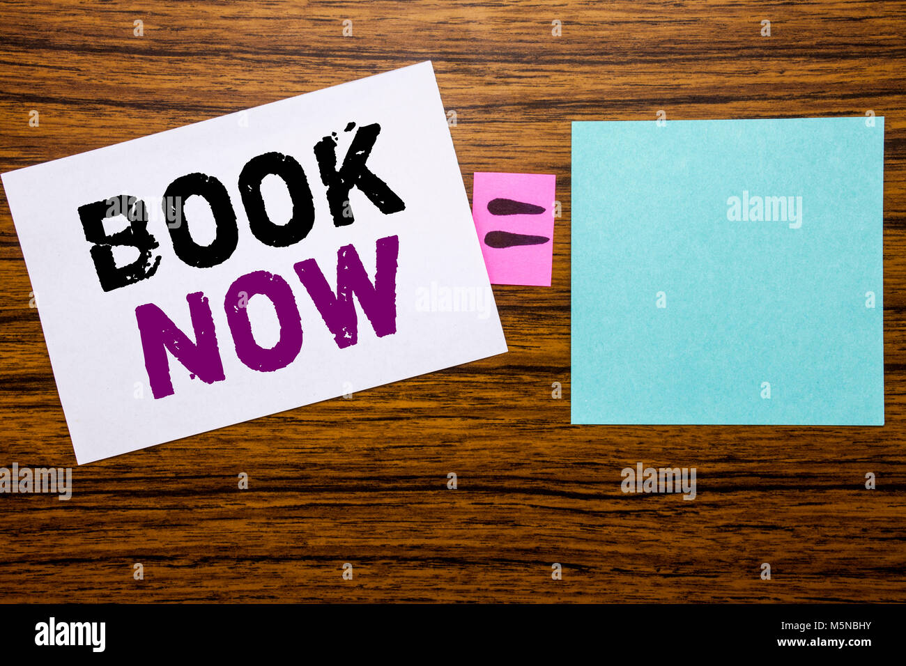 Handwriting Announcement text showing Book Now. Business concept for ...