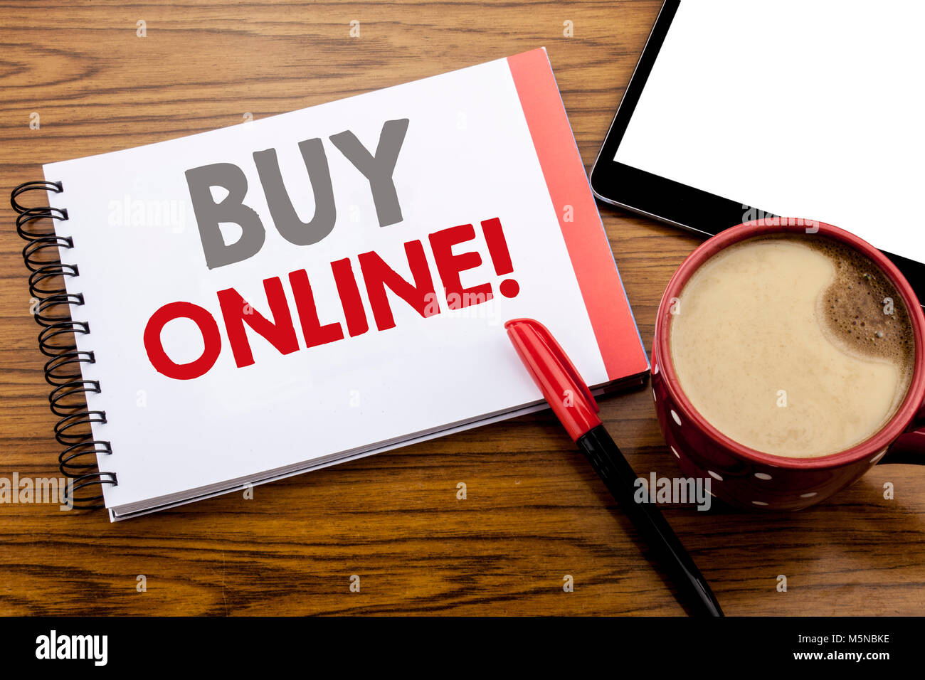 Handwriting Announcement text showing Buy Online. Business concept for ...