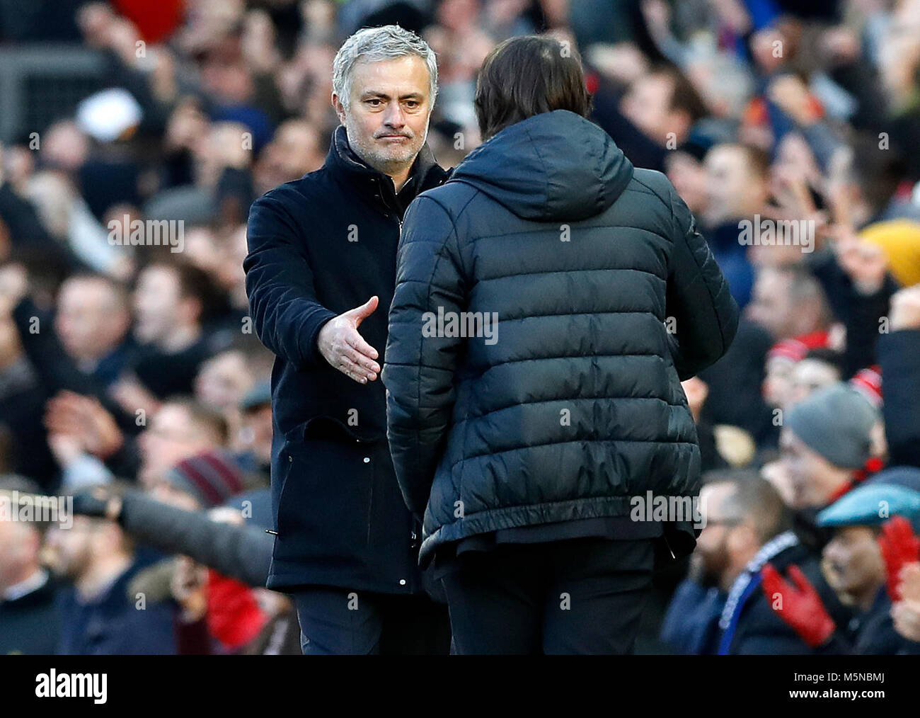 Manchester united trafford shake hands hi-res stock photography and ...