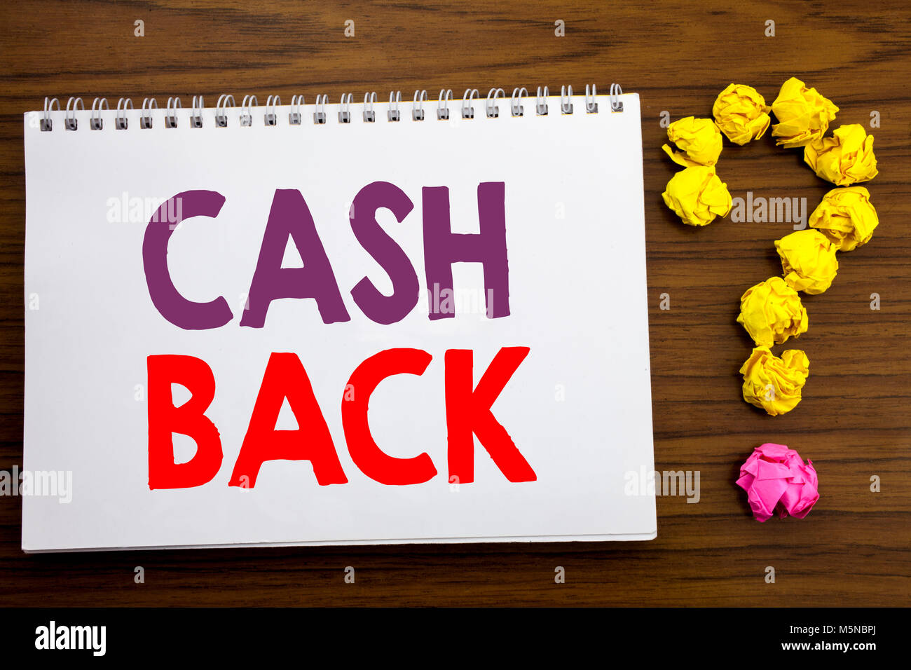 Conceptual hand writing caption inspiration showing Cash Back Cashback ...