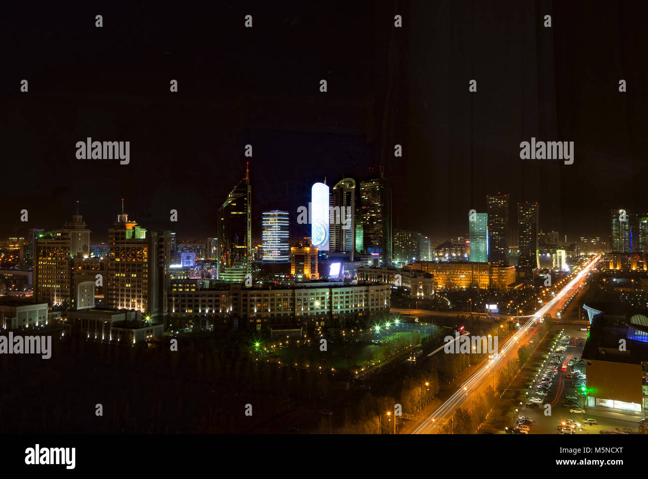 Astana cityscape night hi-res stock photography and images - Alamy