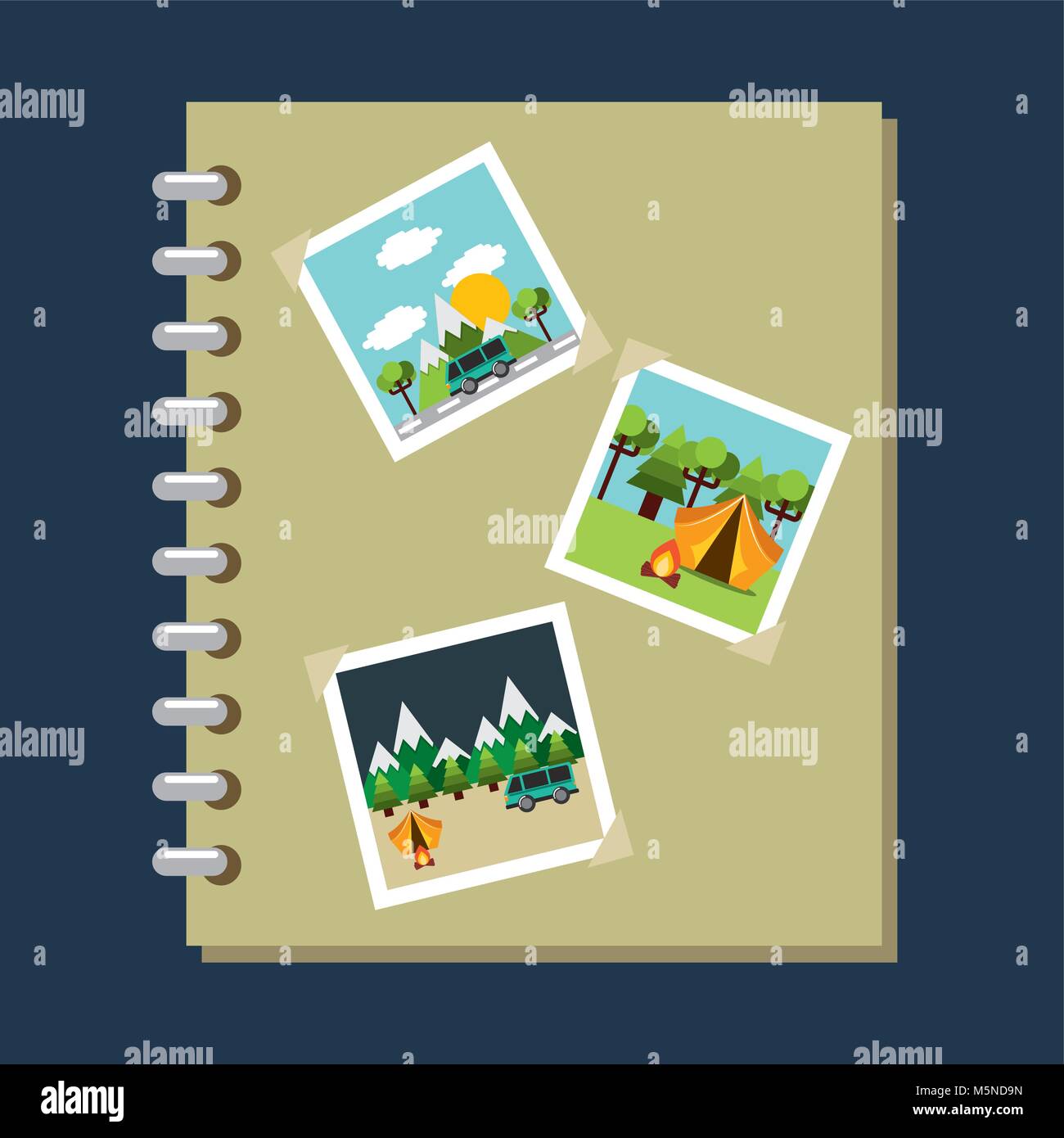 Travel photo collage Stock Vector Images - Alamy