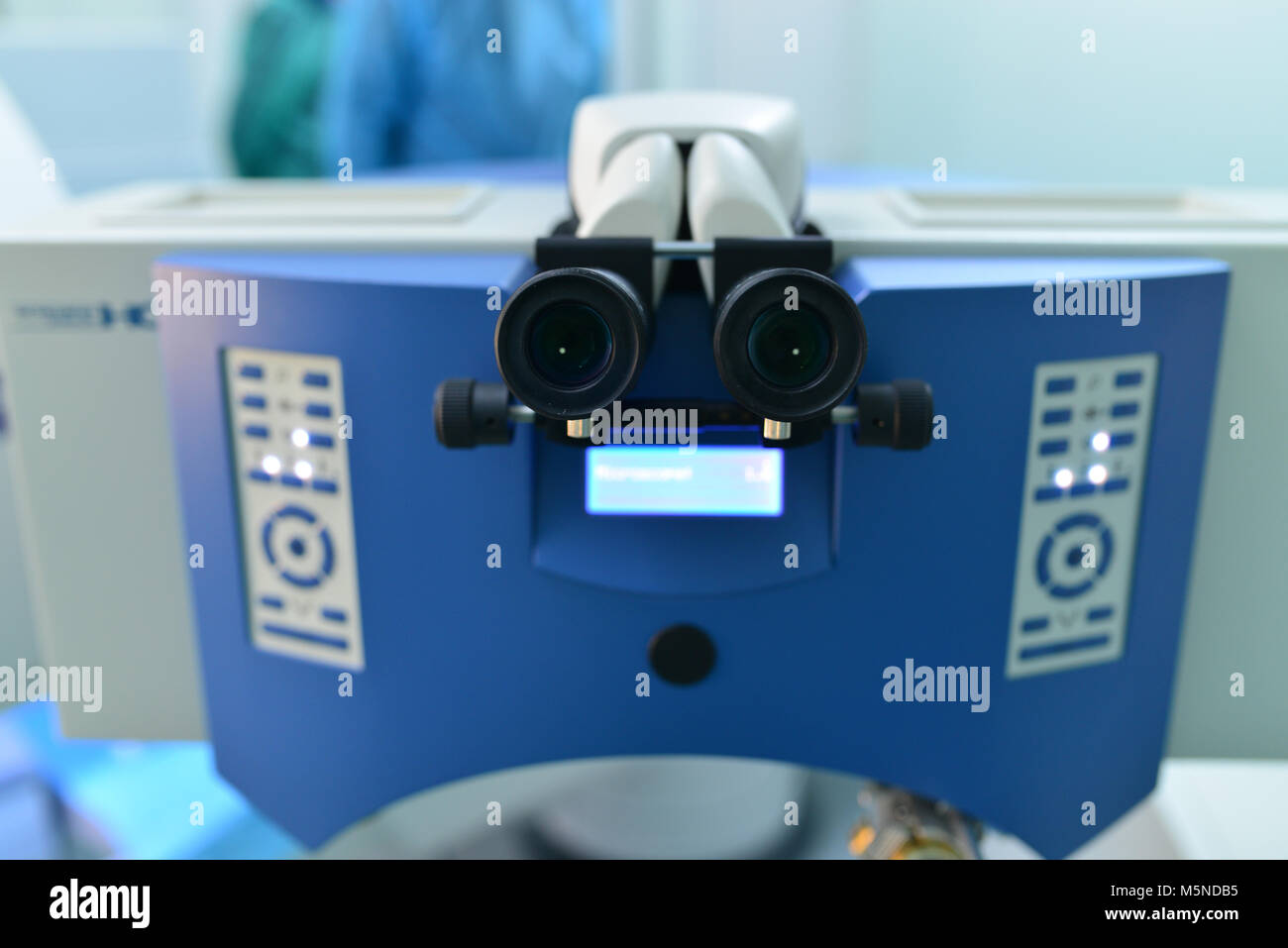 eye cornea surgery laser medical device detail Stock Photo - Alamy