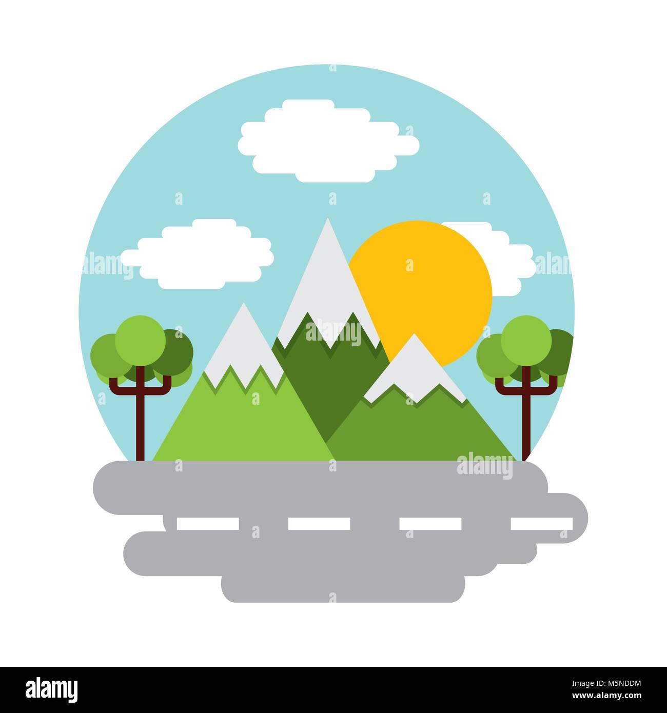 View country road mountains Cut Out Stock Images & Pictures - Alamy