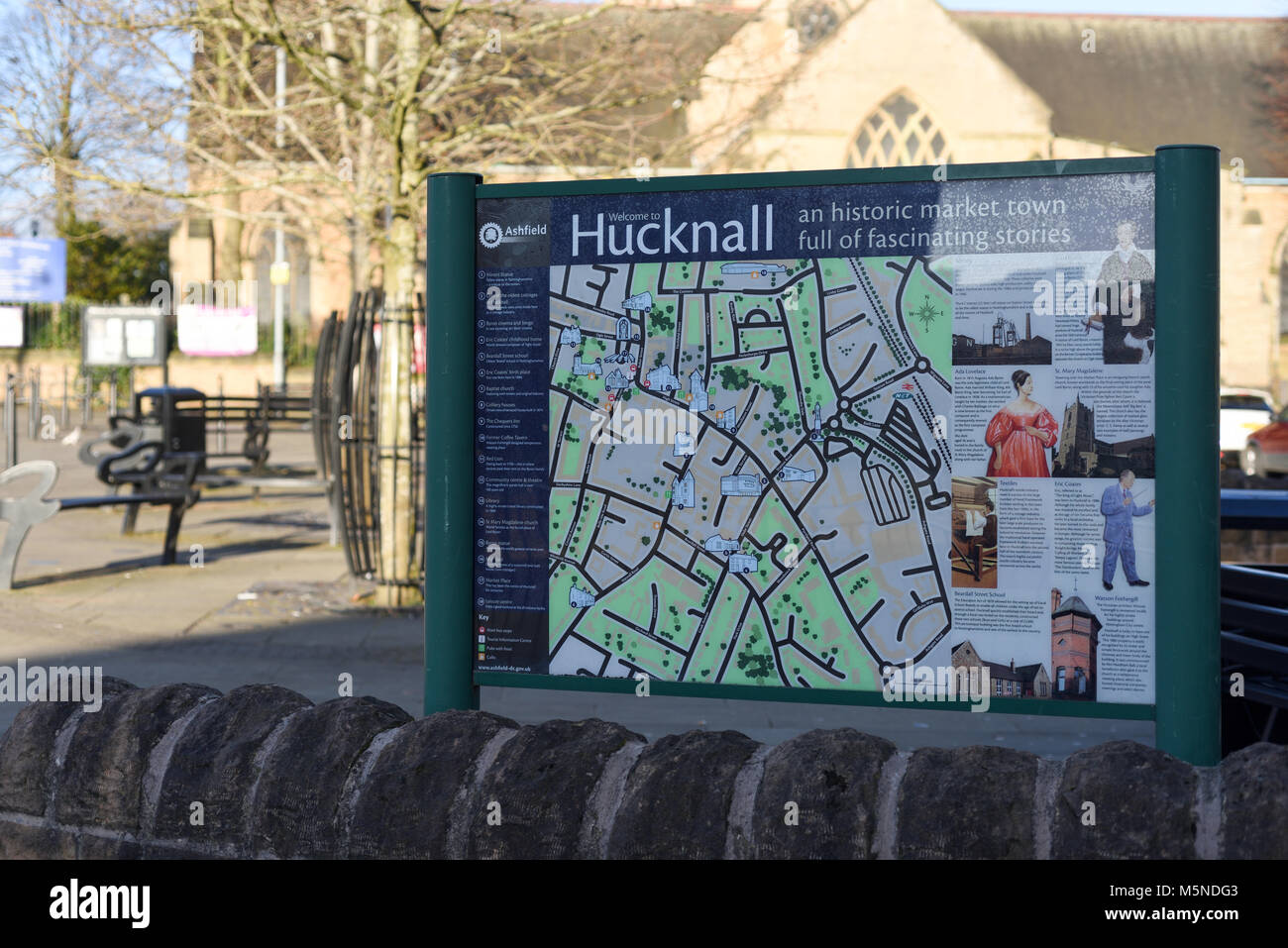 Hucknall map hi-res stock photography and images - Alamy
