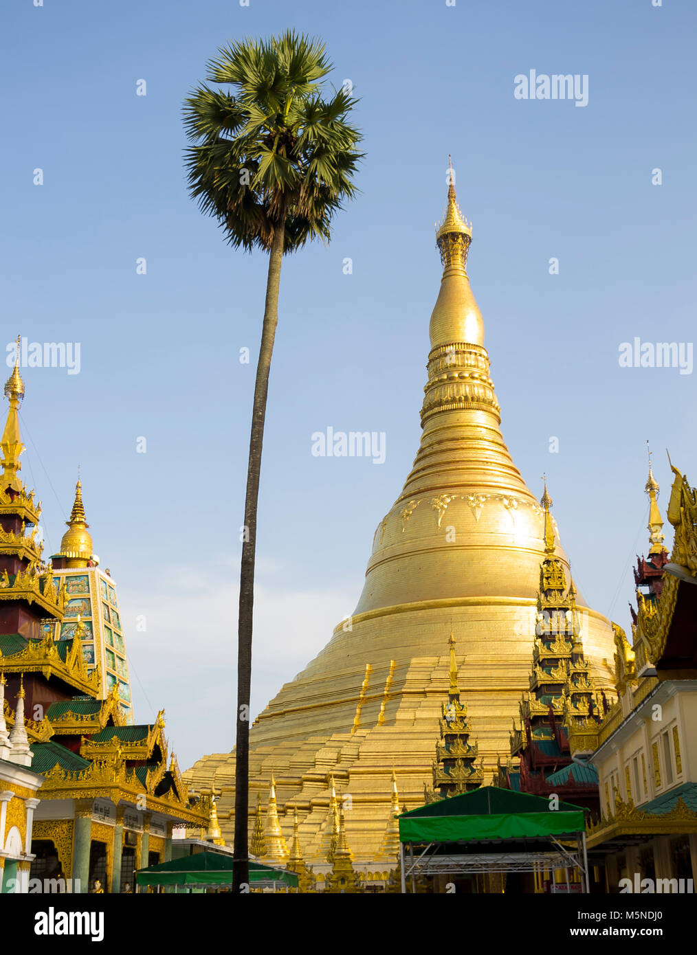 Shwedagon Pagoda in Rangoon, Myanmar Stock Photo - Alamy