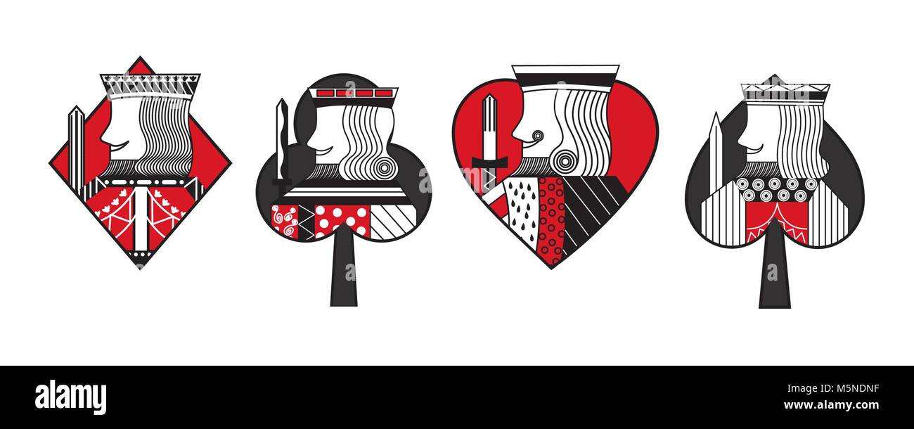 King playing card Stock Vector Images - Alamy