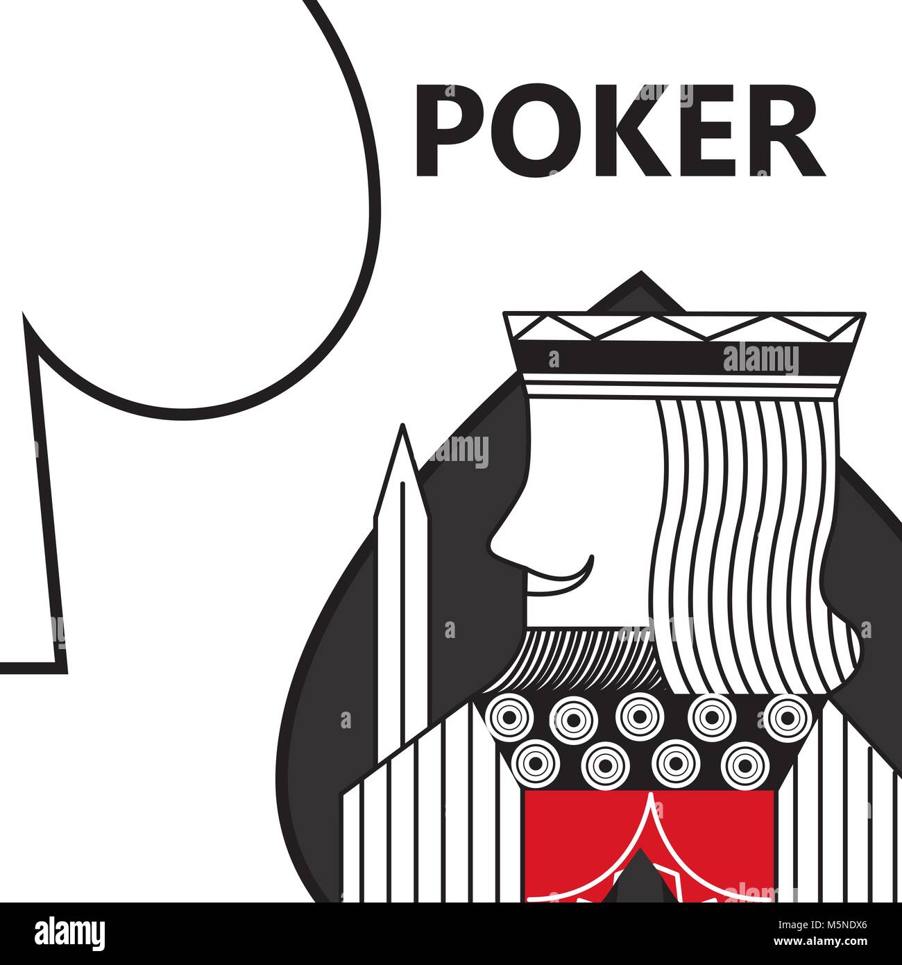 King card gamble profile symbol hi-res stock photography and images - Alamy