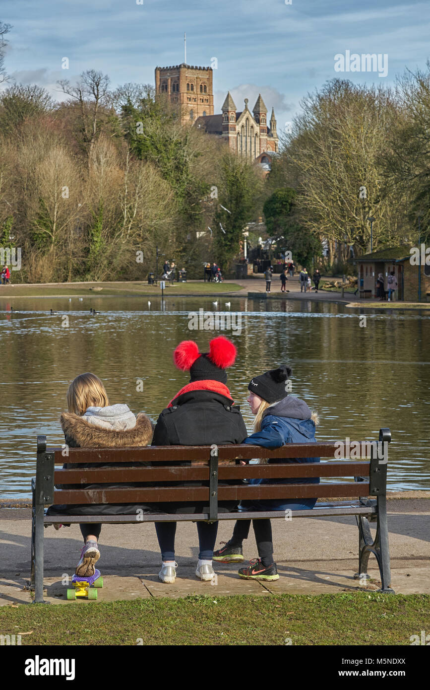 st albans park and lake Stock Photo - Alamy