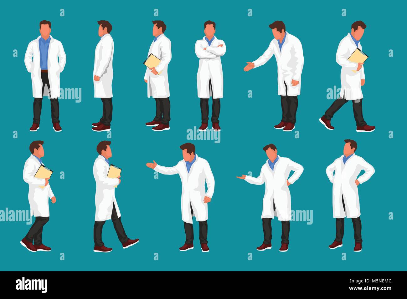 doctor colored set 01 Stock Vector Image & Art - Alamy