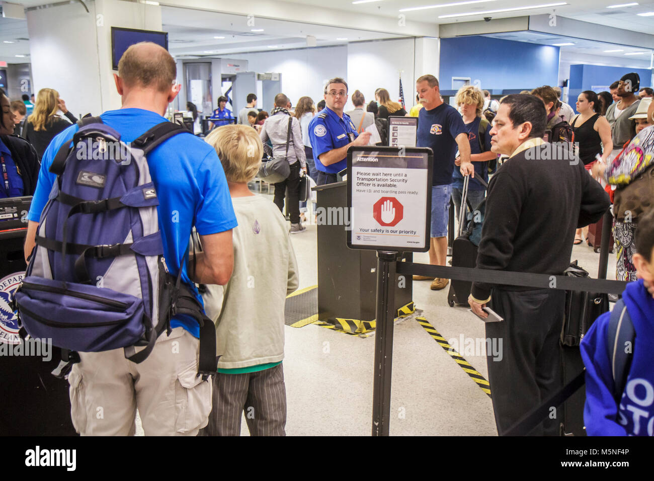 Miami Florida International Airport MIA,terminal,TSA,security,screening ...
