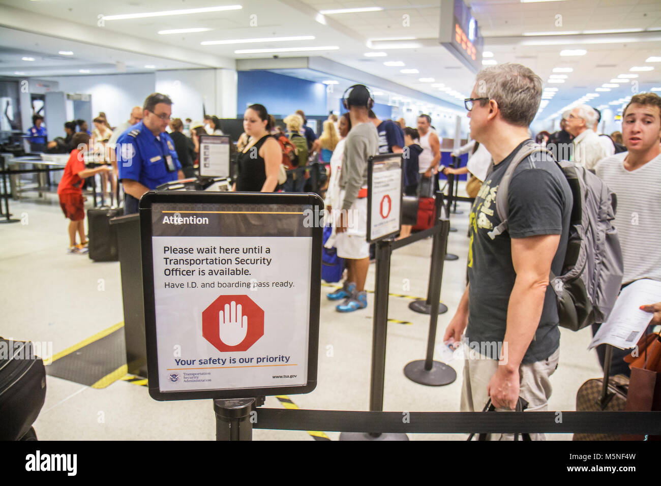Miami Florida International Airport MIA,terminal,TSA,security,screening ...