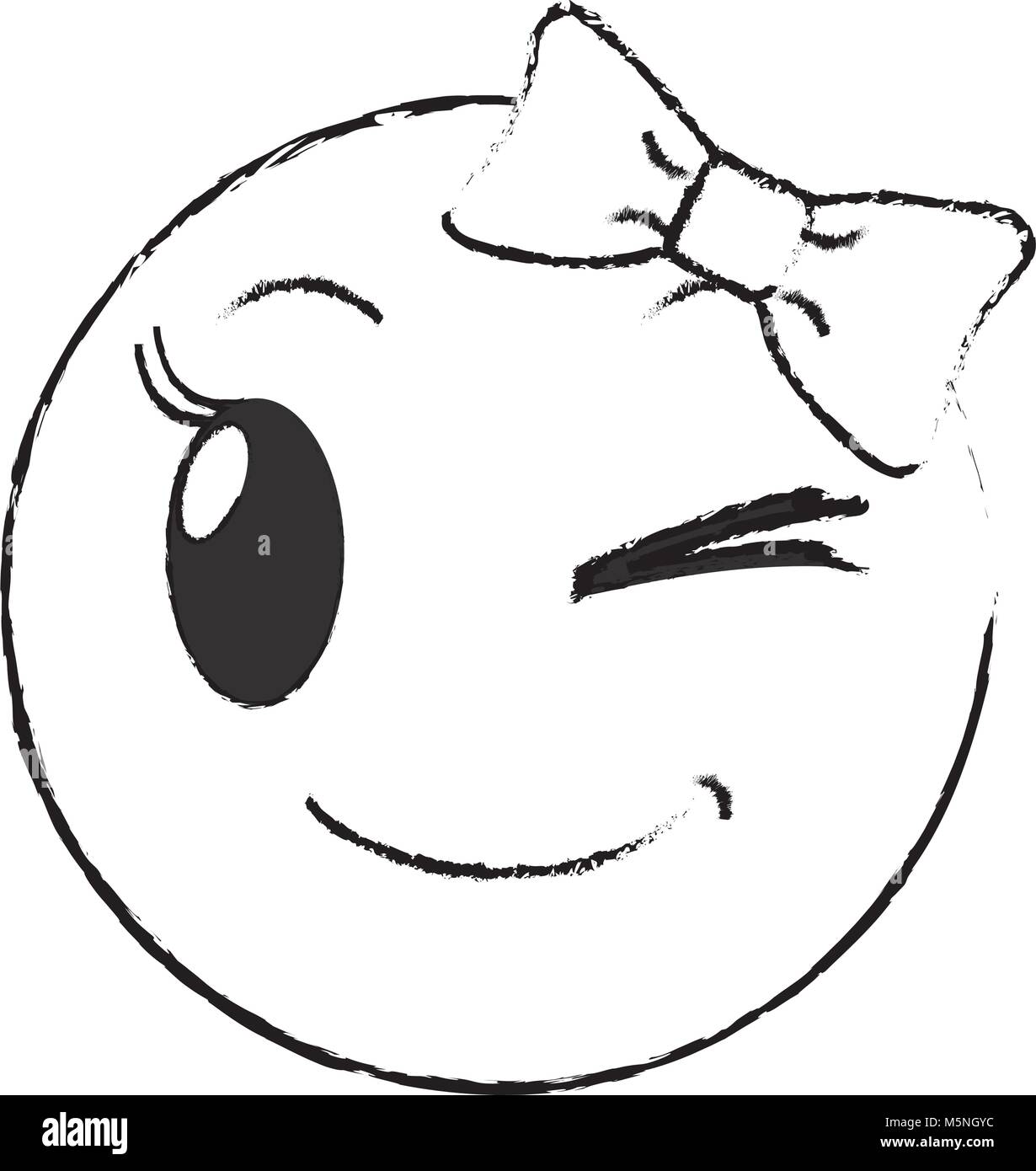 Smiley Face With A Bow