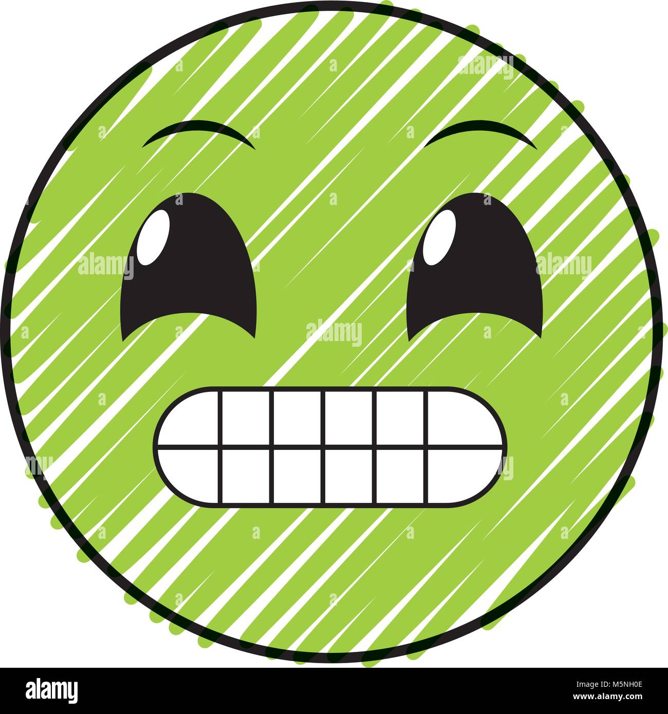 doodle ups face gesture symbol expression vector illustration Stock ...