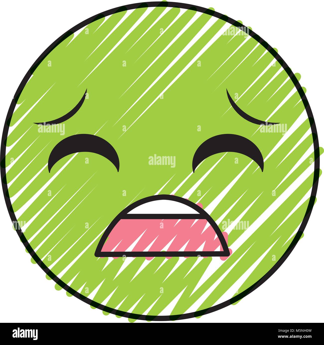 doodle pity face gesture symbol expression vector illustration Stock ...