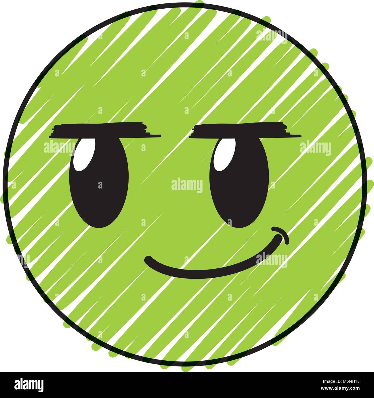 doodle rogue face gesture symbol expression vector illustration Stock ...