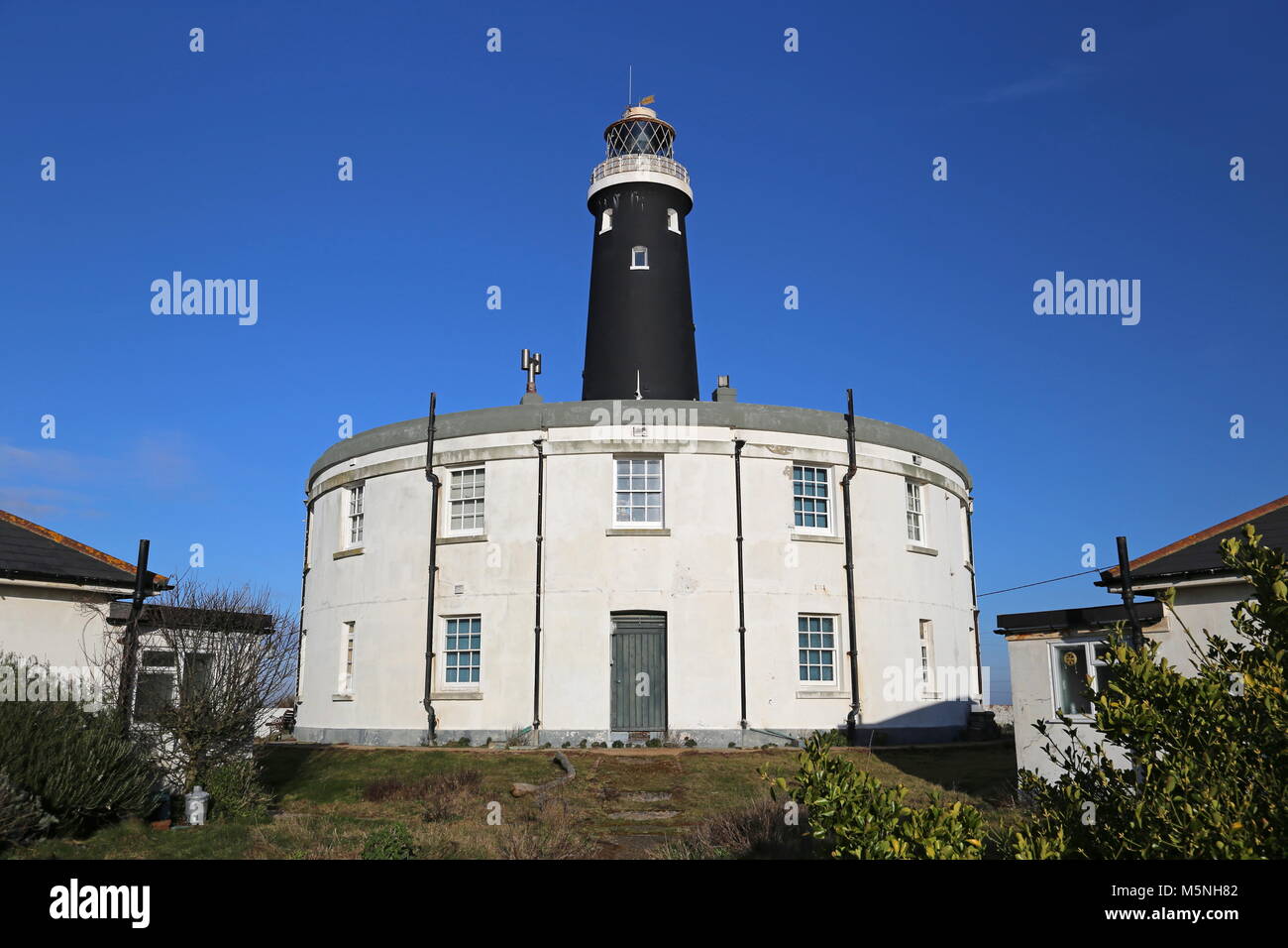Old Lighthouse, built 1904, Dungeness, Kent, England, Great Britain ...