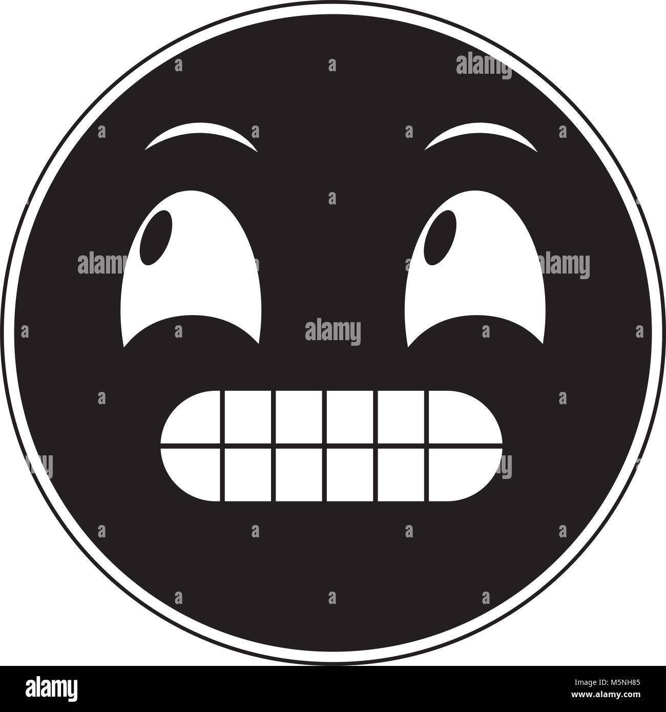 silhouette ups face gesture emoji expression Stock Vector Image & Art ...