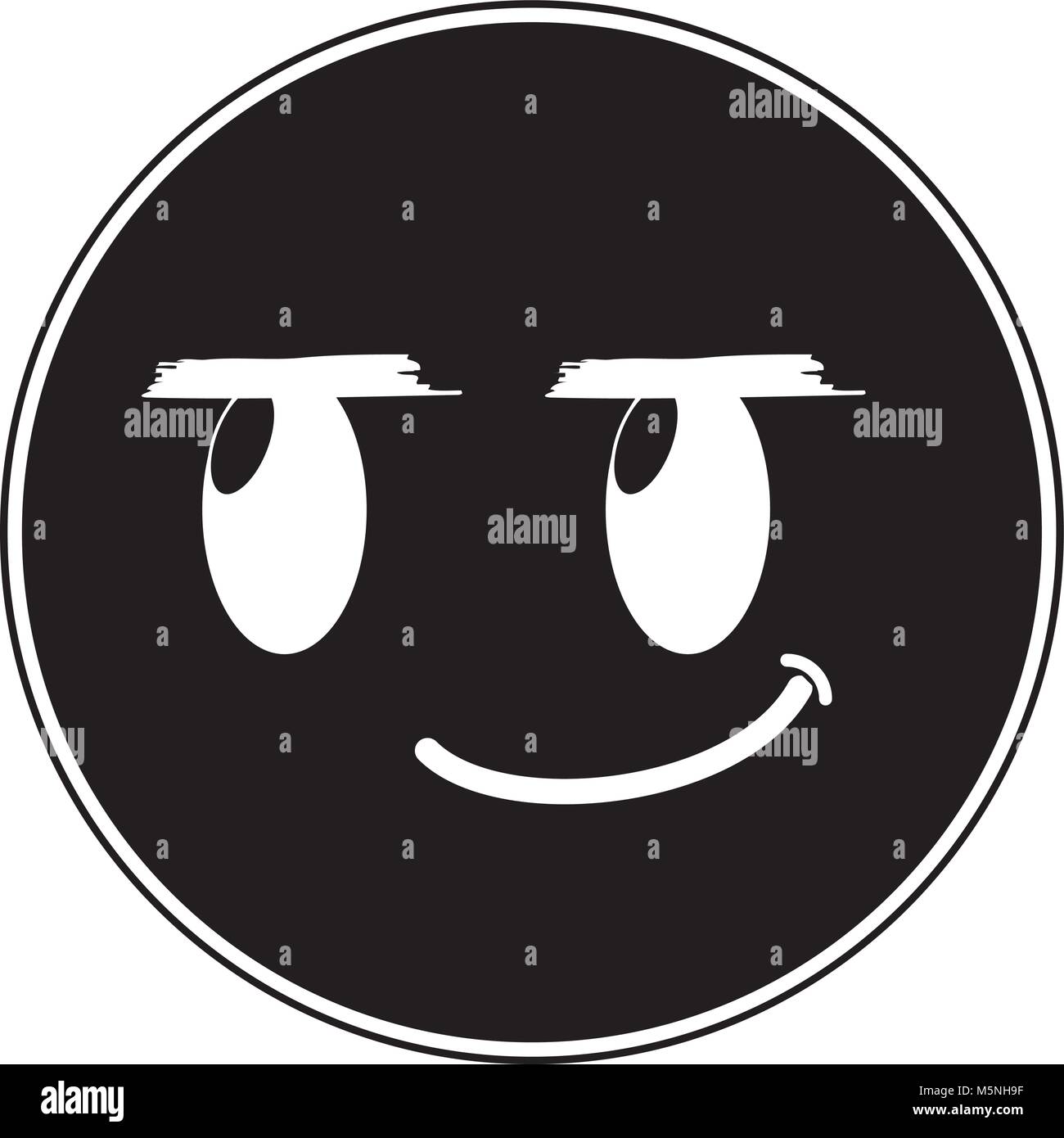 silhouette rogue face gesture emoji expression Stock Vector Image & Art ...