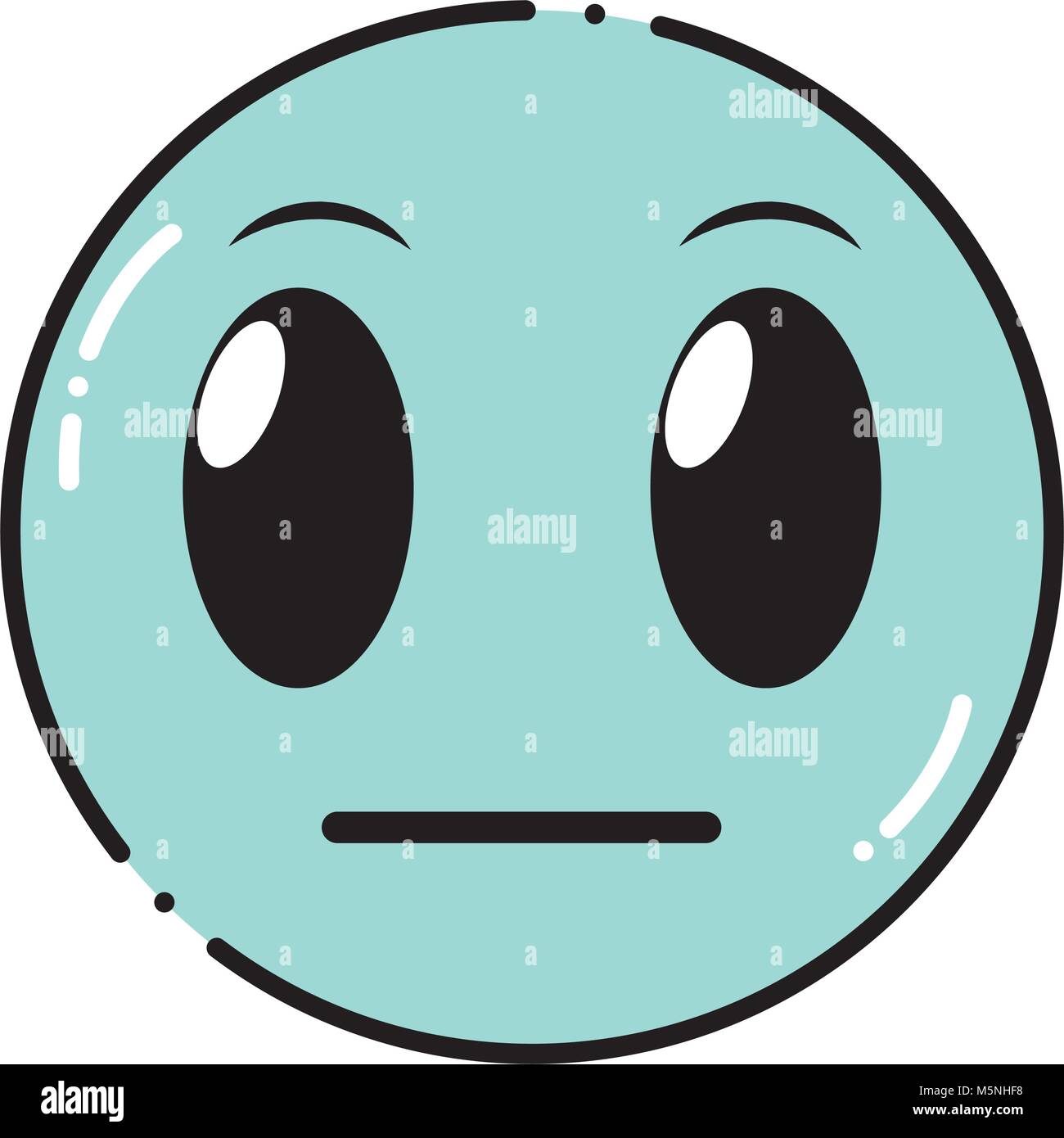 color not knowing face gesture emoji expression Stock Vector Image ...