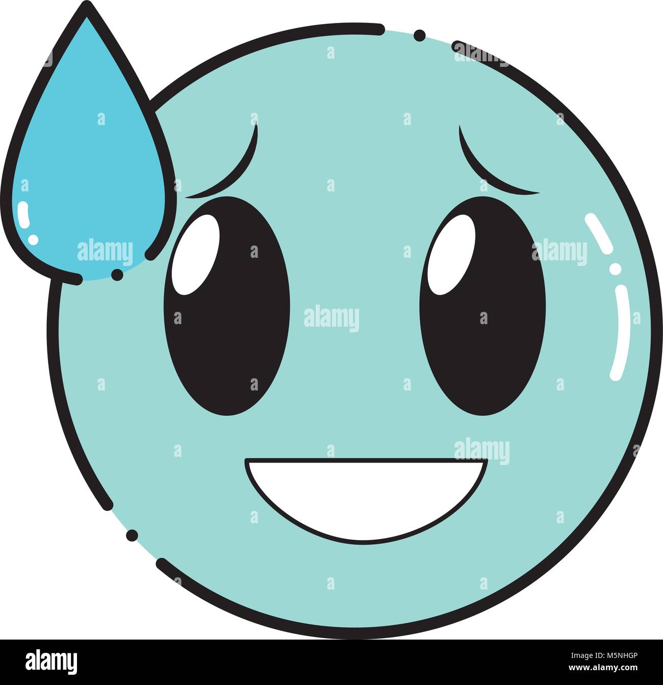 color shame laugh face gesture emoji expression Stock Vector Image ...