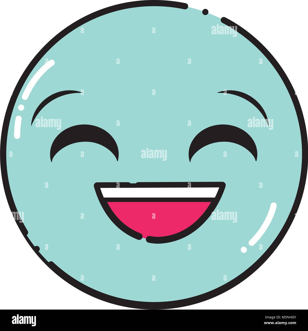 color laugh face gesture emoji expression Stock Vector Image & Art - Alamy