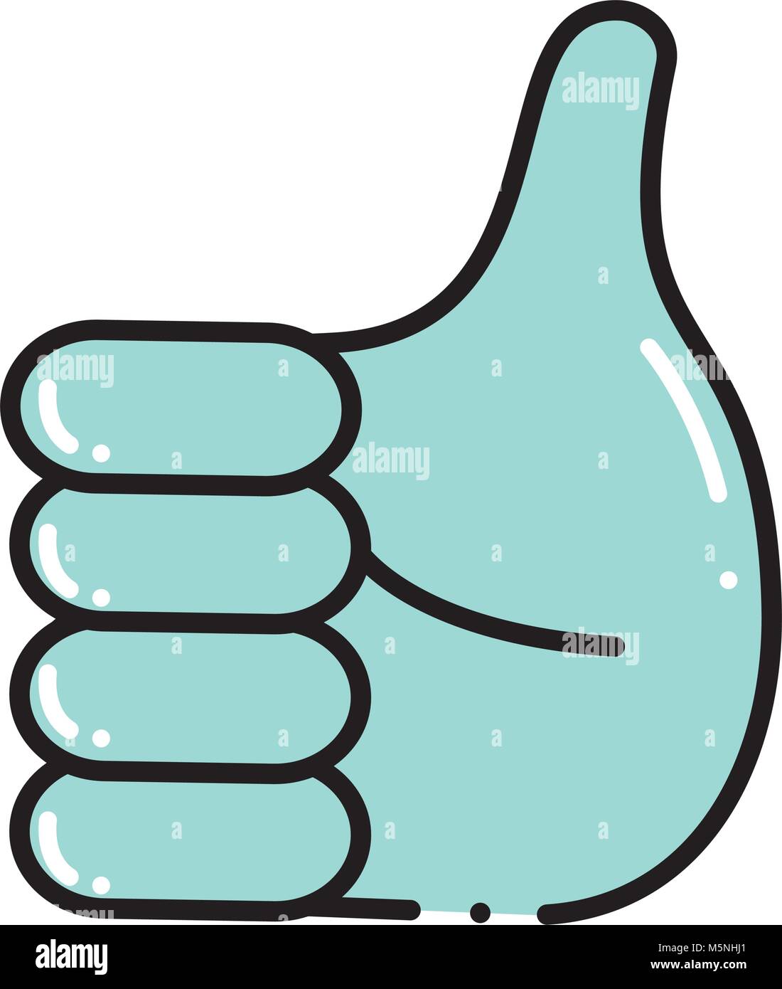 color emoji hand all good gesture expression Stock Vector Image & Art ...