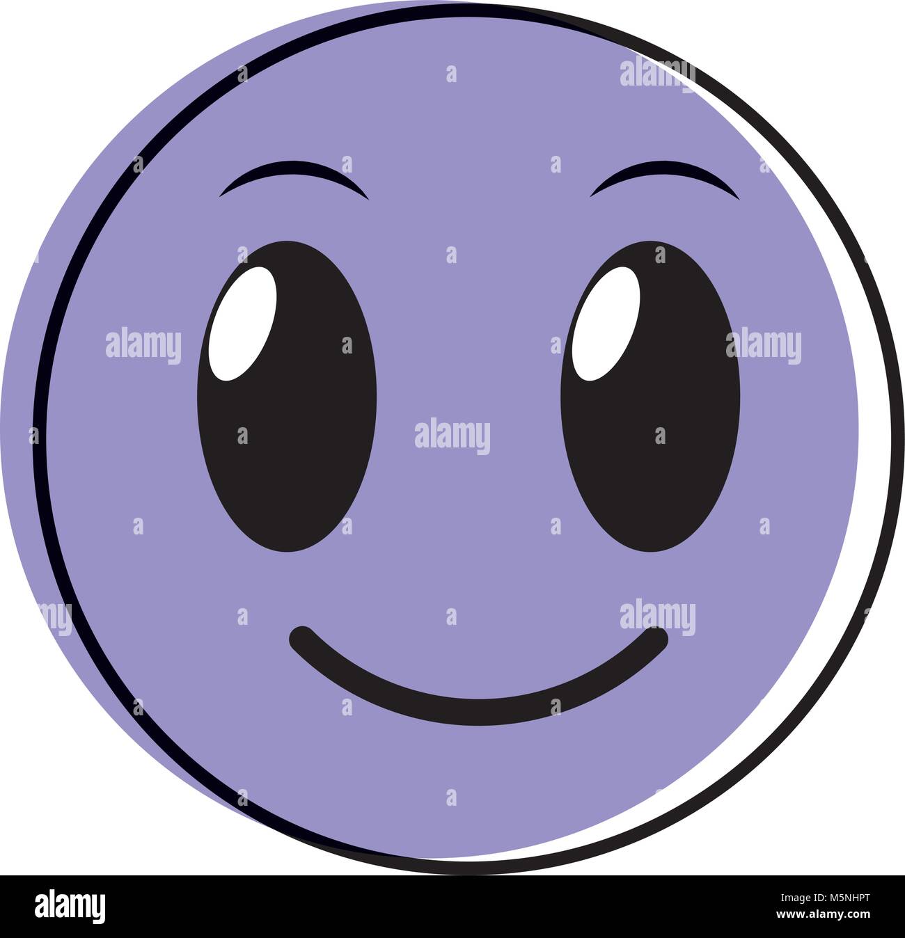 moved color happy face gesture emoji expression Stock Vector Image ...