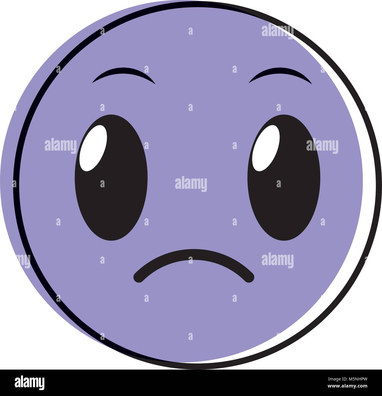 moved color sad face gesture emoji expression Stock Vector Image & Art ...