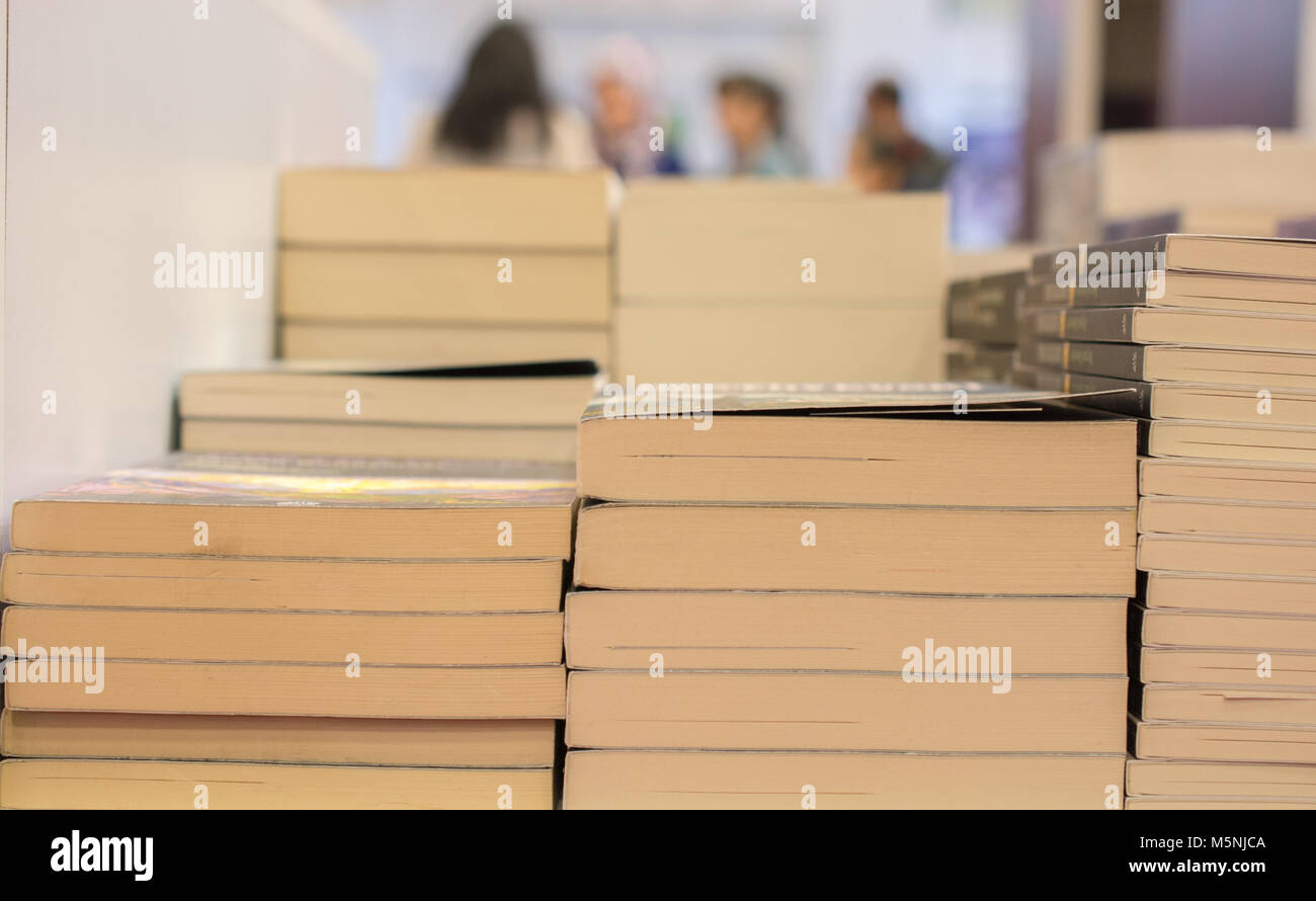 Stack of books stored as Education and business concept Stock Photo - Alamy