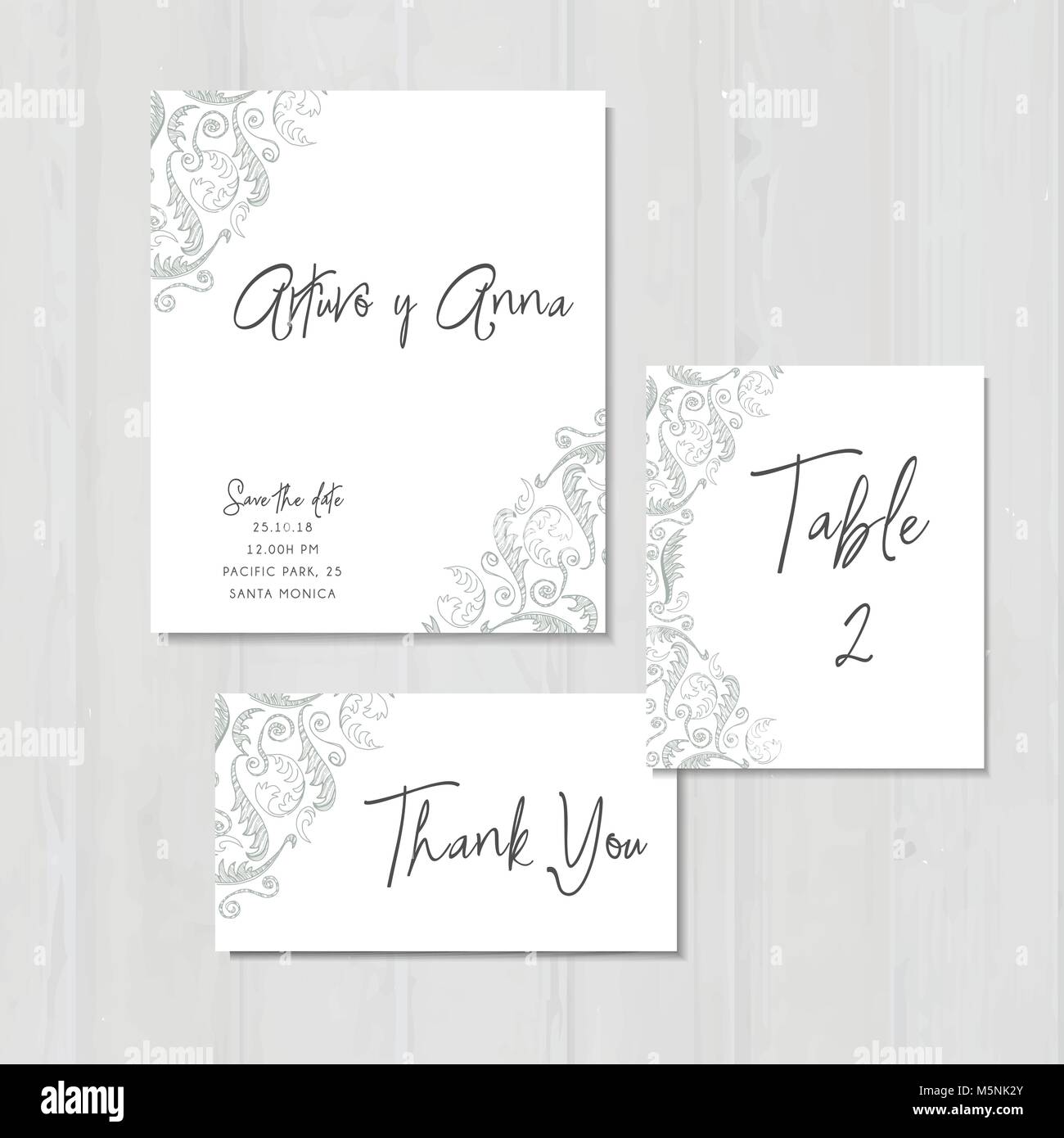 Hand drawn templates Stock Vector Images - Alamy